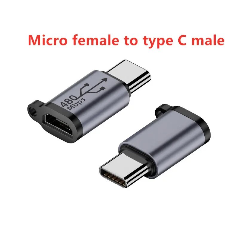 Переходник с гнезда типа C на гнездо Micro USB Тип C на гнездо Mini USB Micro USB Micro to type C