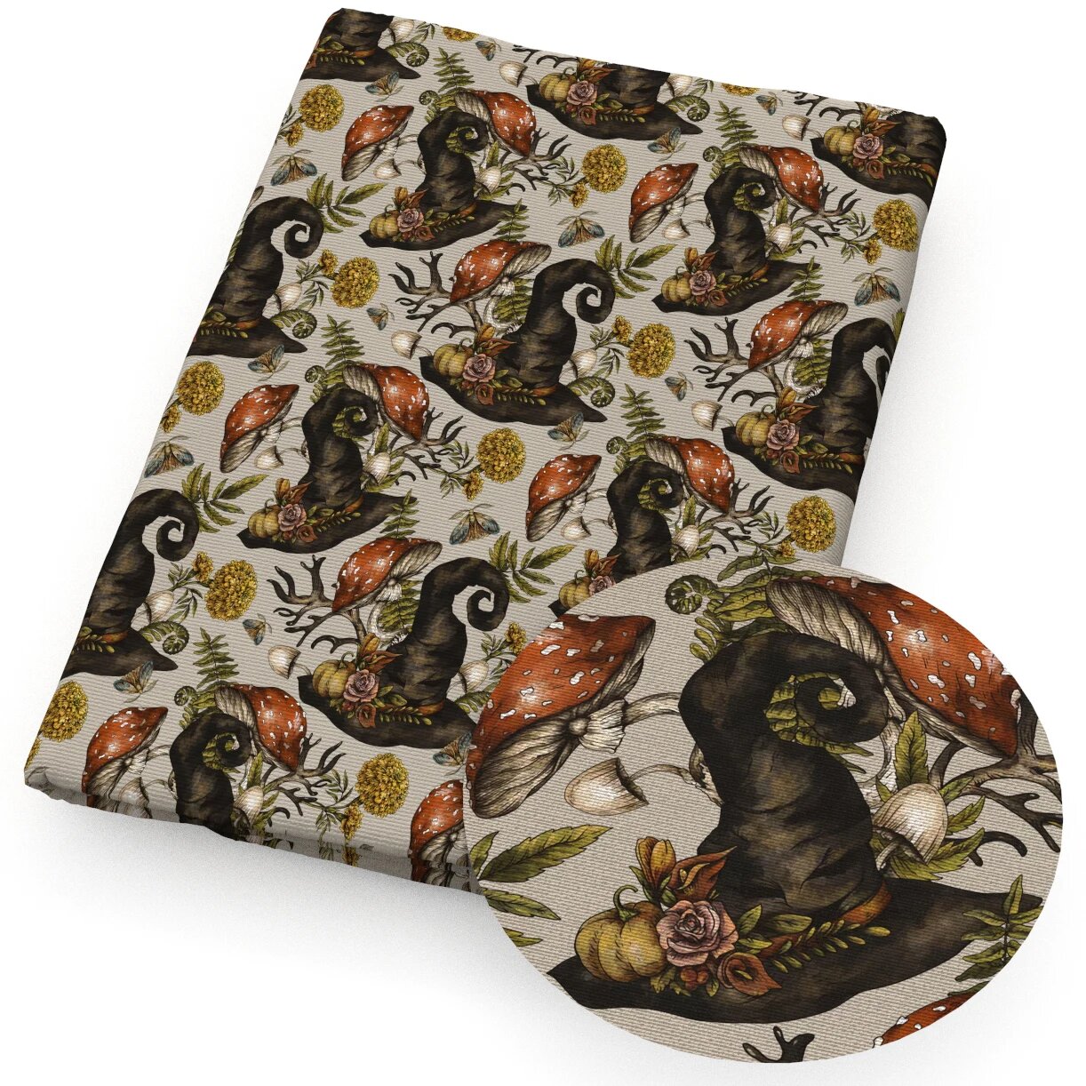 Черная лоскутная ткань из полиэстера и хлопка для пошива 2