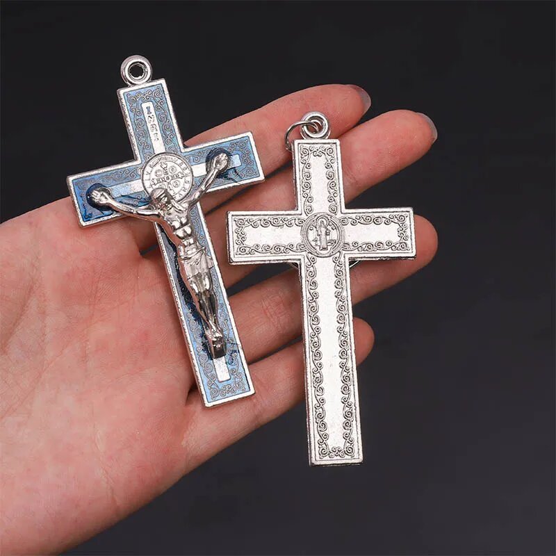 Крест Святой Бенедикт, кулон, Metal color: JG8507