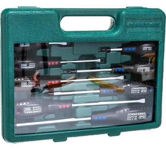 Набор шлицевых и крестовых отверток Jonnesway FULL STAR 8 пр. D04PP08S 47072