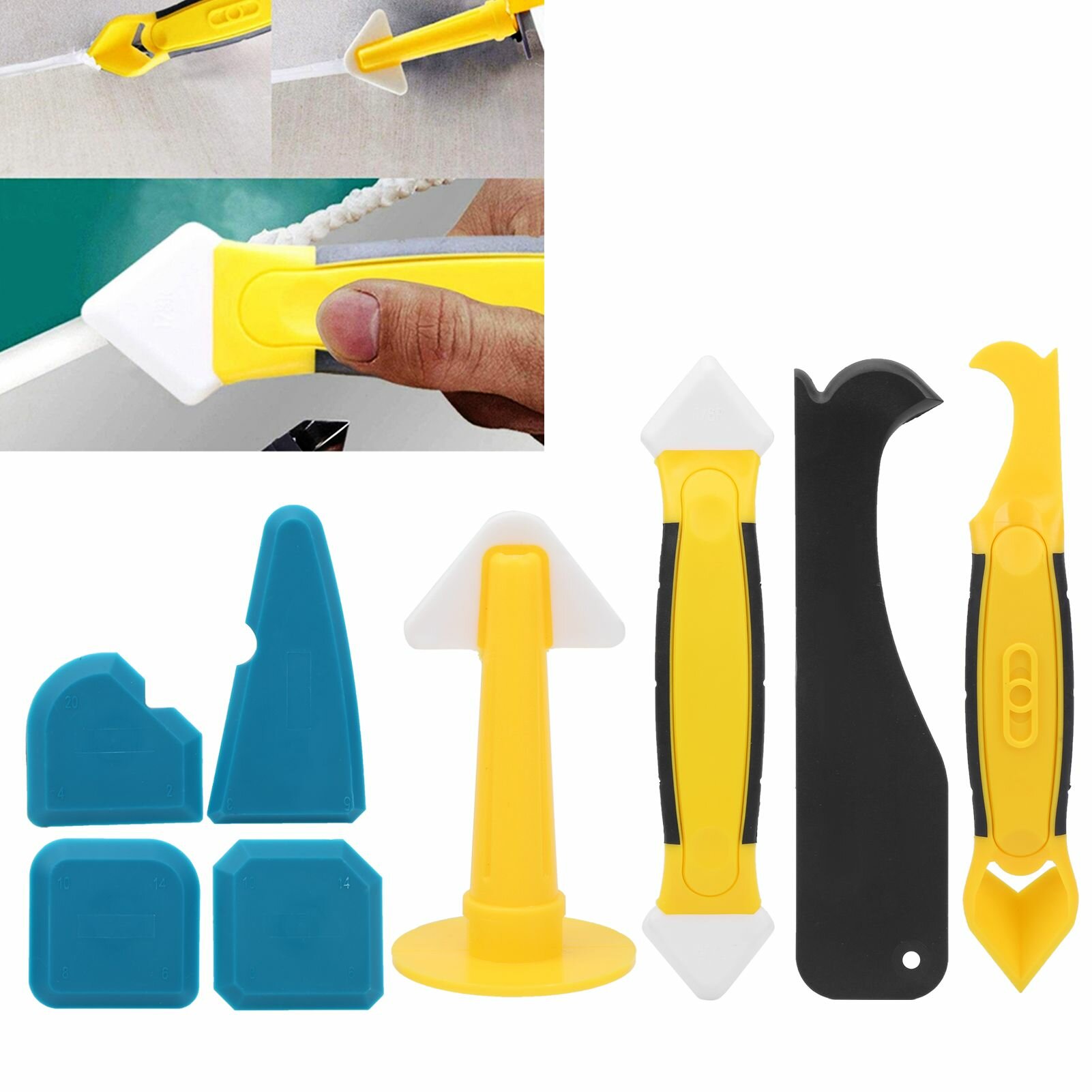 8 шт. конопатящий финишер, портативный силиконовый шпатель