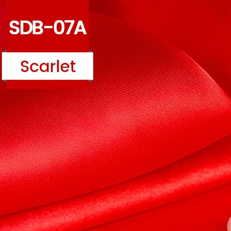 Атласная ткань SDB-07A Scarlet, красный, полиэстер