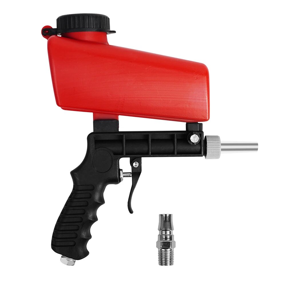Портативный пневматический пескоструйный пистолет 90Psi Красный