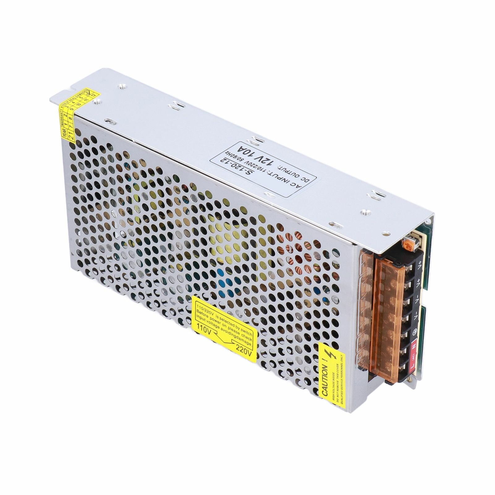 S 120 12 Импульсный источник питания, трансформатор постоянного тока, 12 В, вход 110 В/220 В, выход 12 В, 10 А для камеры видеонаблюдения со светодиодной лентой