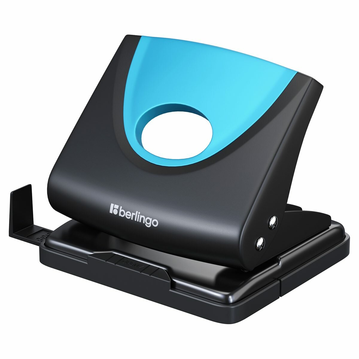 Дырокол Berlingo Office Soft, 20 листов, линейка, синий (DDp_20162)