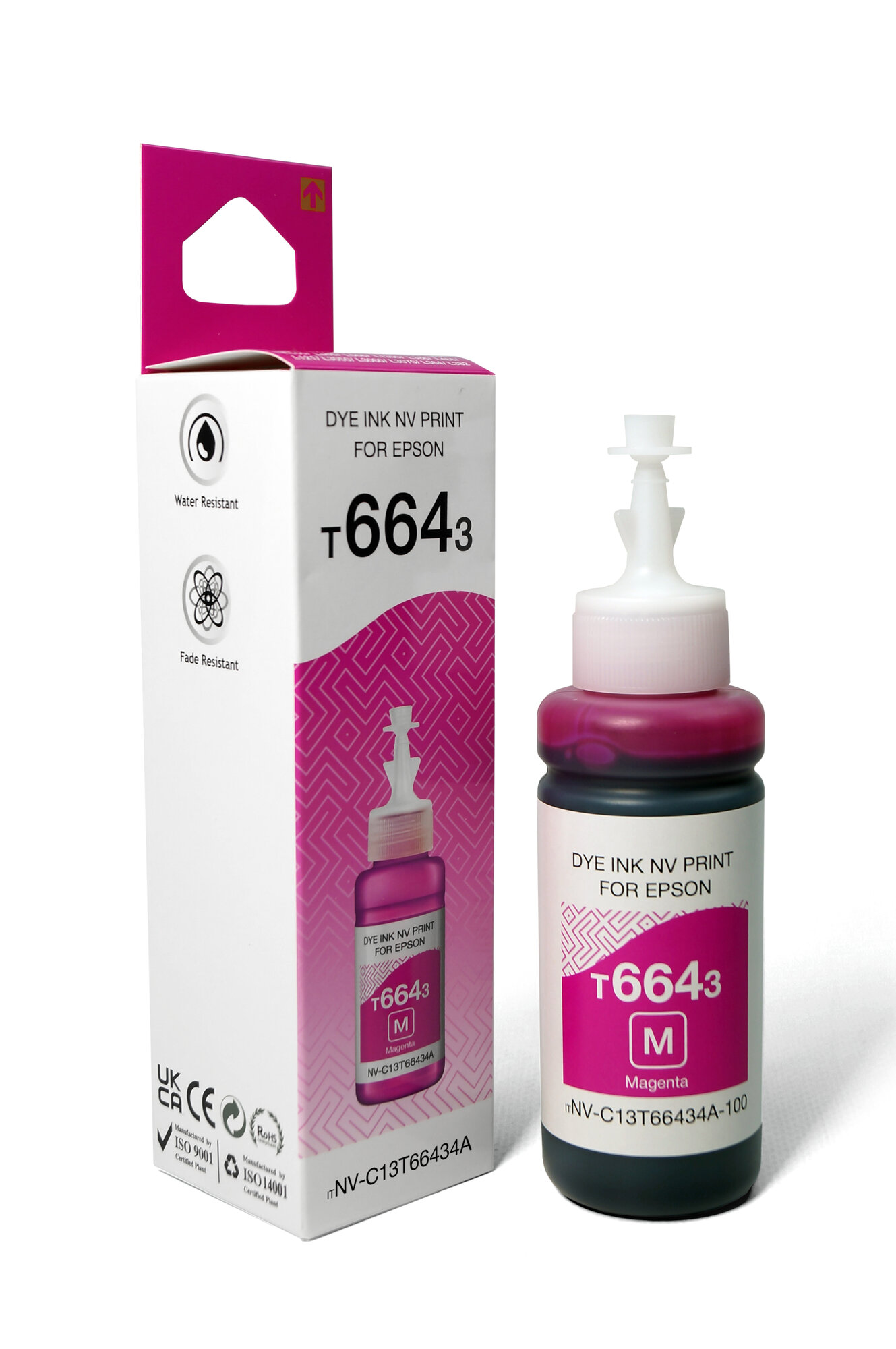 Чернила NV Print T6643 для принтеров Epson (70 ml) Magenta (в коробке) совместимые