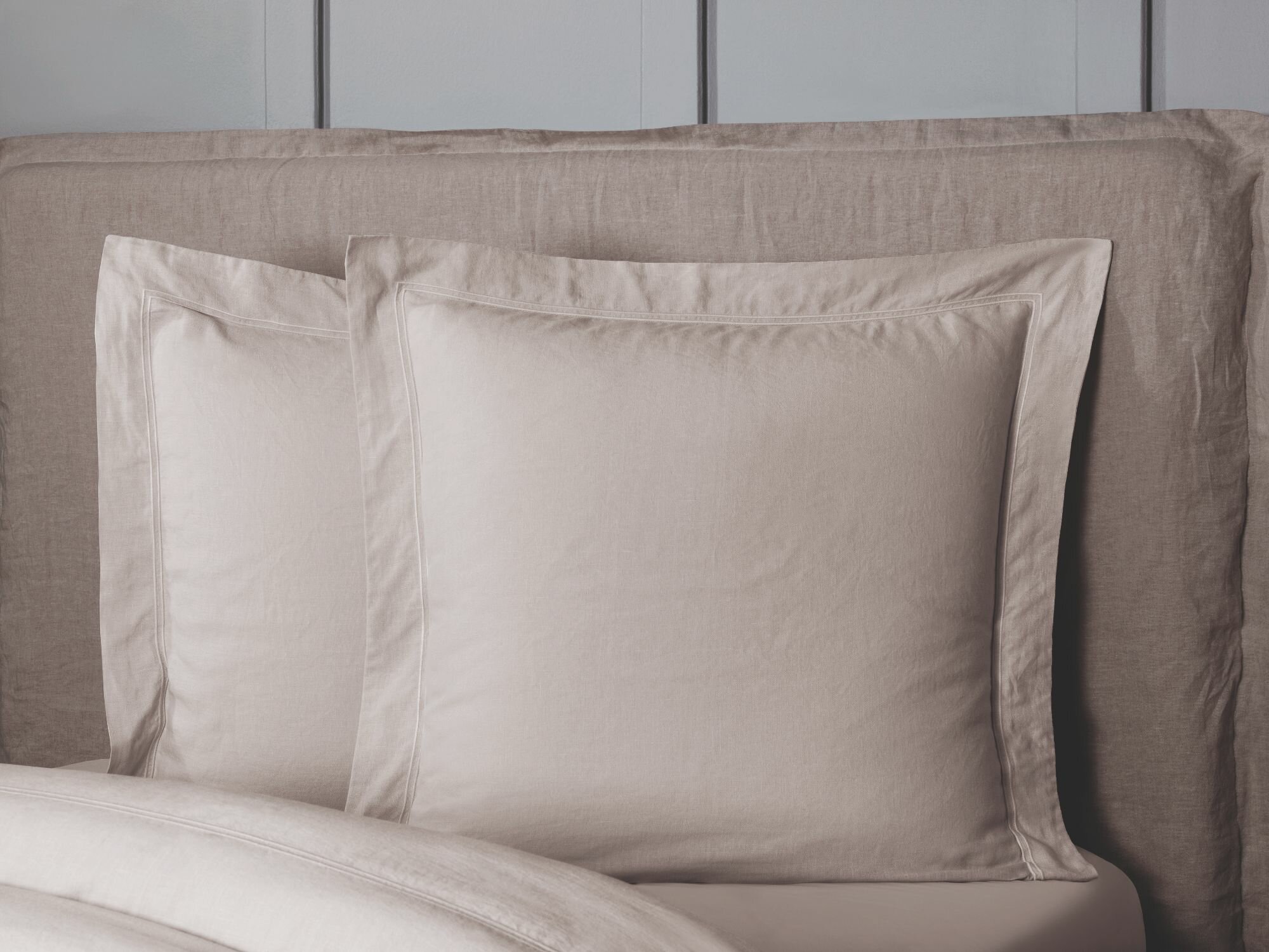 Togas Наволочки комплект "Органик" лён, 70х70 - 2 штуки, бежевые