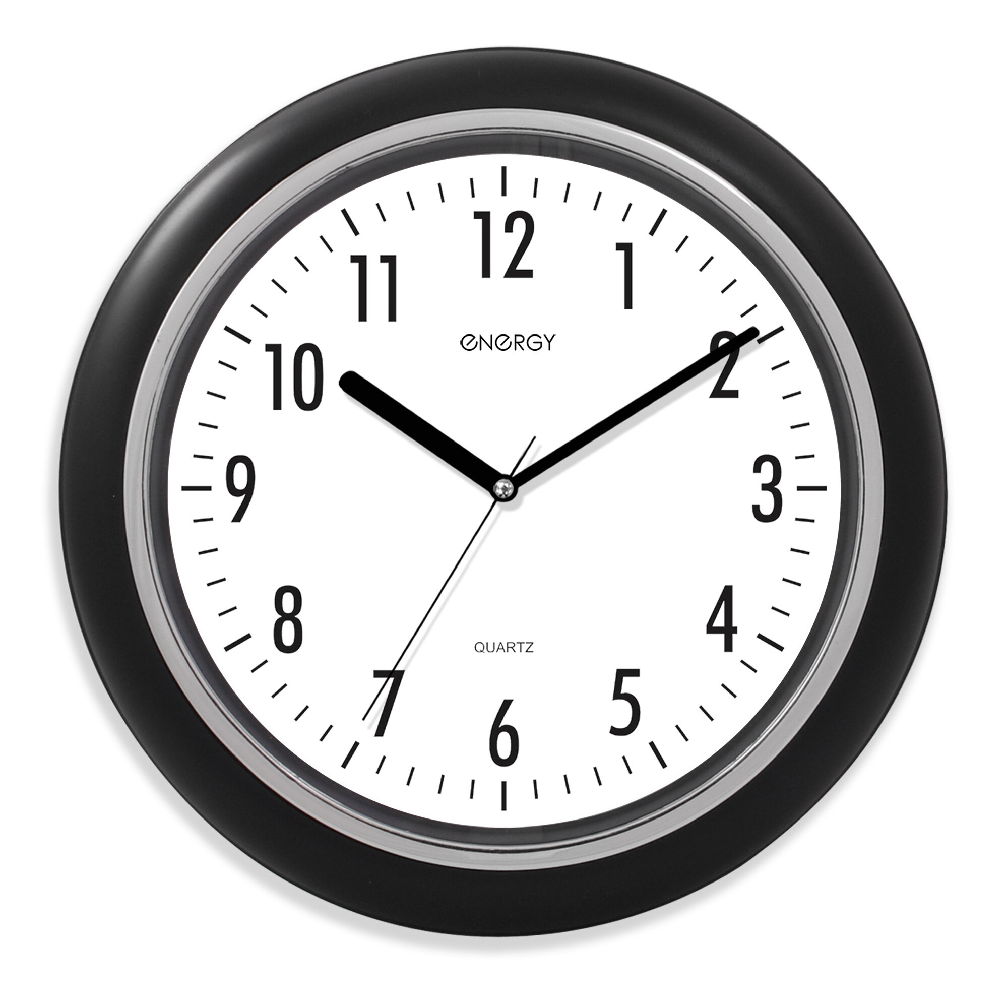 Часы настенные бесшумные, круглые ENERGY ЕС-07, диаметр 24.5 см