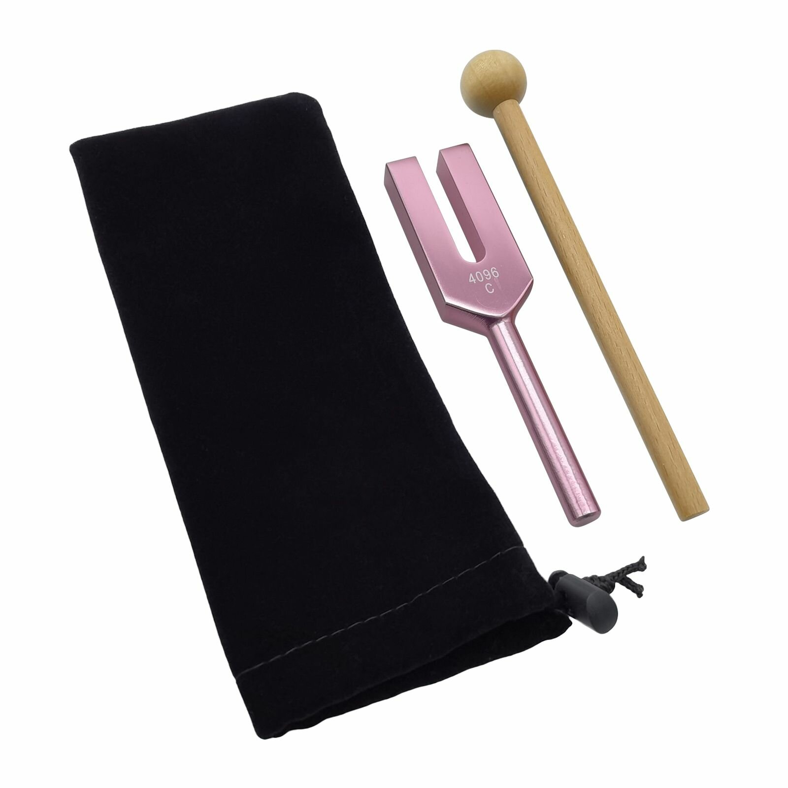 (1шт) Камертон из алюминиевого сплава для музыкального инструмента частотой 4096 Гц-розовый