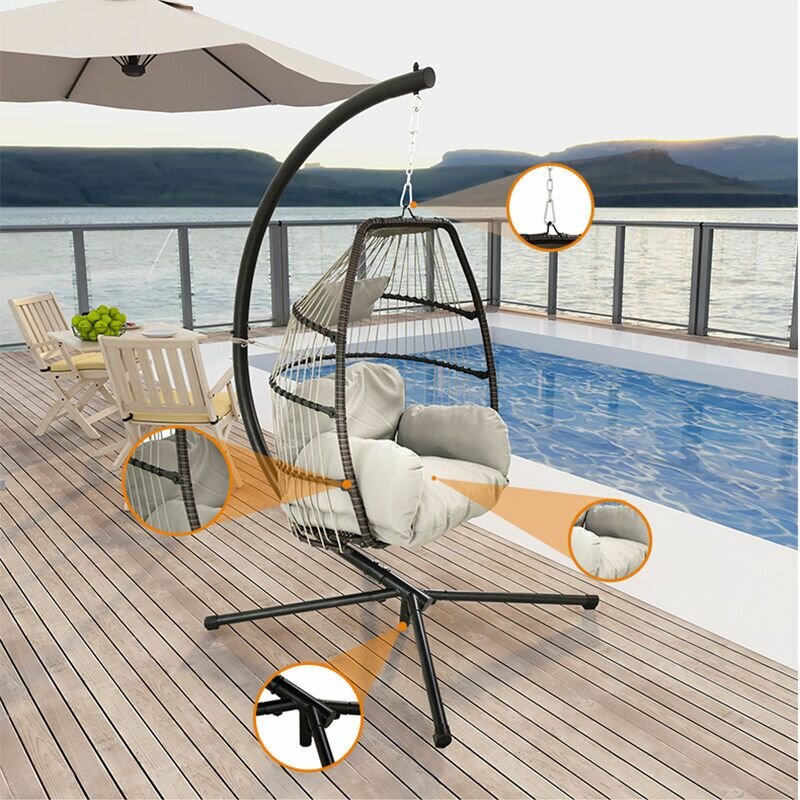 Уличное подвесное кресло-качели