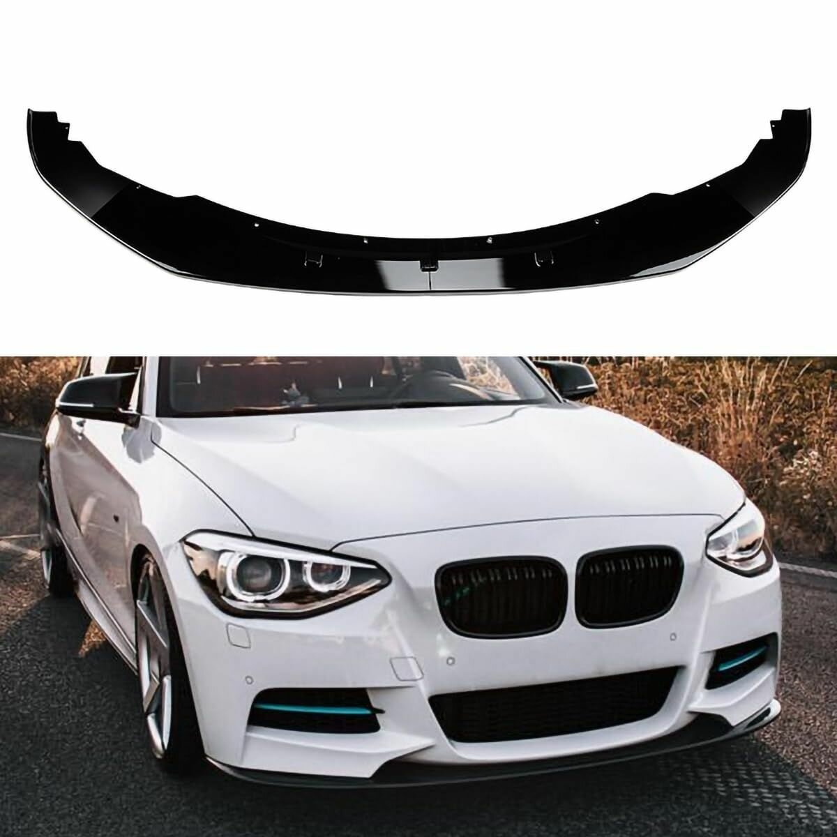 Спойлер переднего бампера BMW 1 серии F20 F21 M Sport 2012-2014 для тюнинга и замены — улучшает внешний вид машины