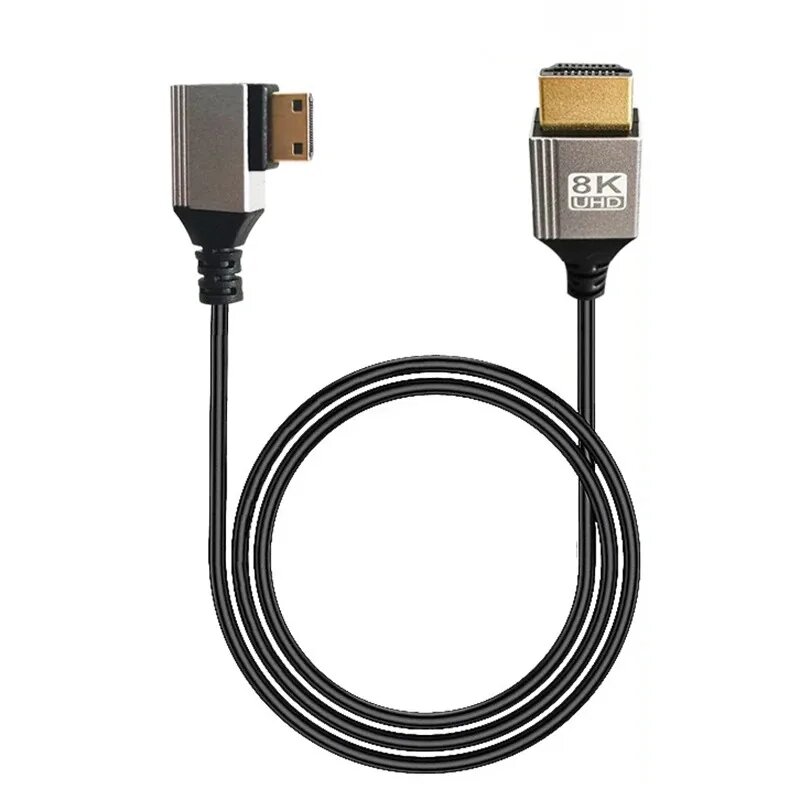 HDMI кабель 90° HD to MiniHD Right, 1 м
