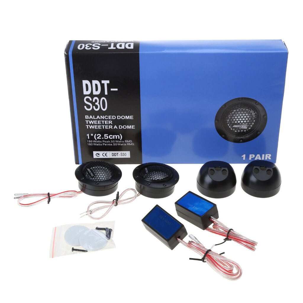 Автомобильный Твитер Аудиодинамики Мини-Купольные высокочастотные громкоговорители мощностью 180 Вт