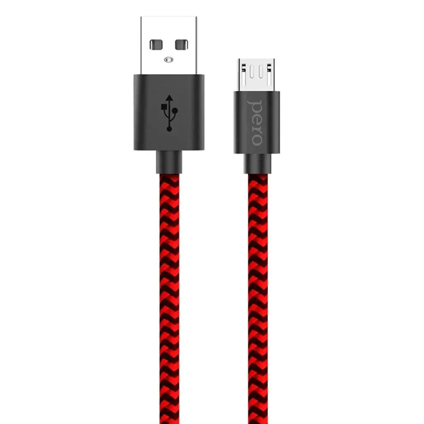 Кабель PERO DC04 USB - Micro-USB 1м 2A Red (Красный)