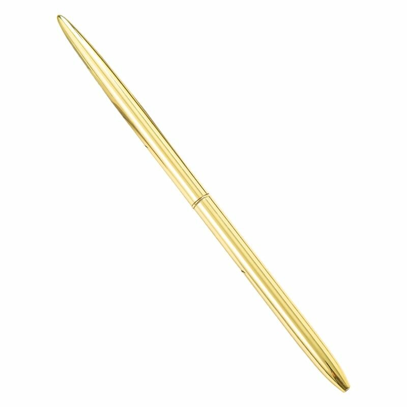 Креативная металлическая шариковая ручка с гальваническим покрытием из золота