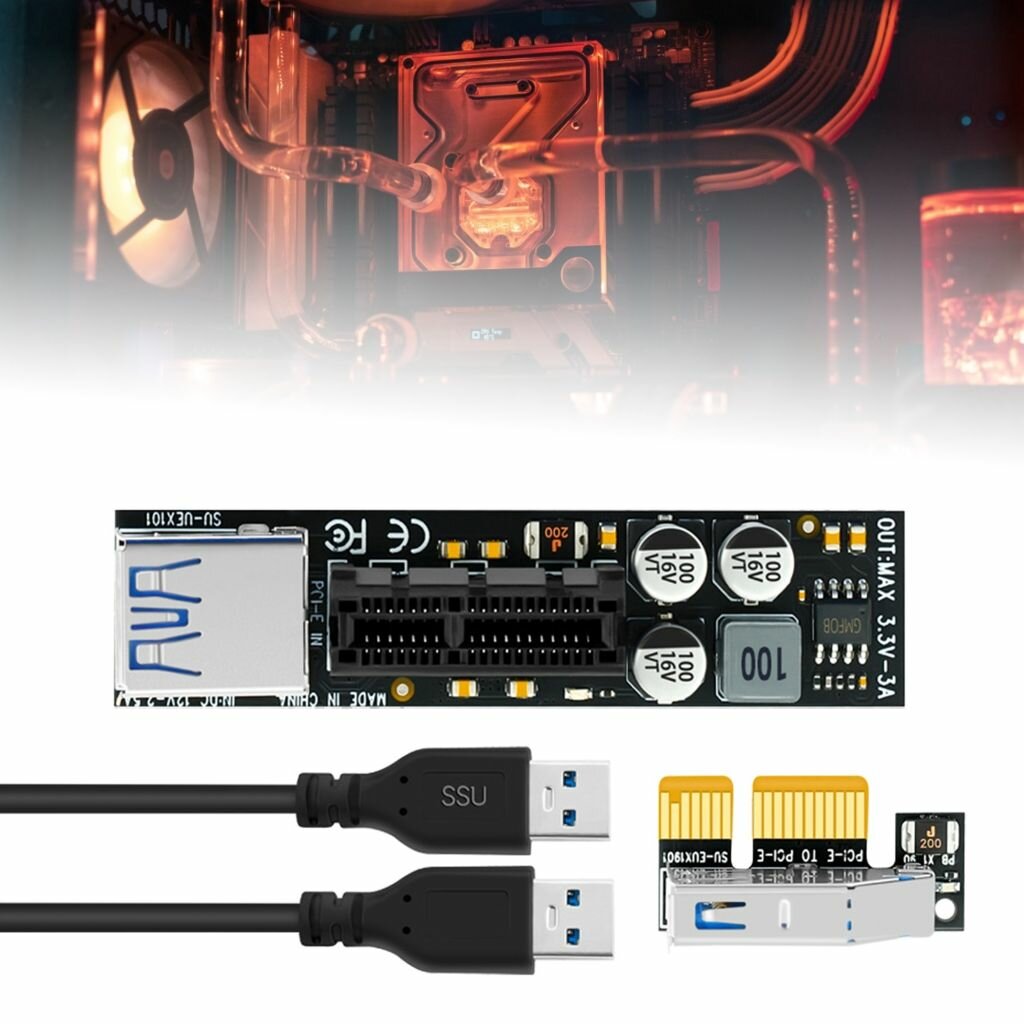 Кабель PCIe X1 USB 3.0 — фото 1