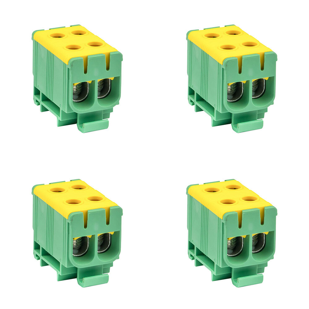 Клемма на 4 провода КСВ 16-50 2,5-50 кв. мм с пастой (4 шт.)
