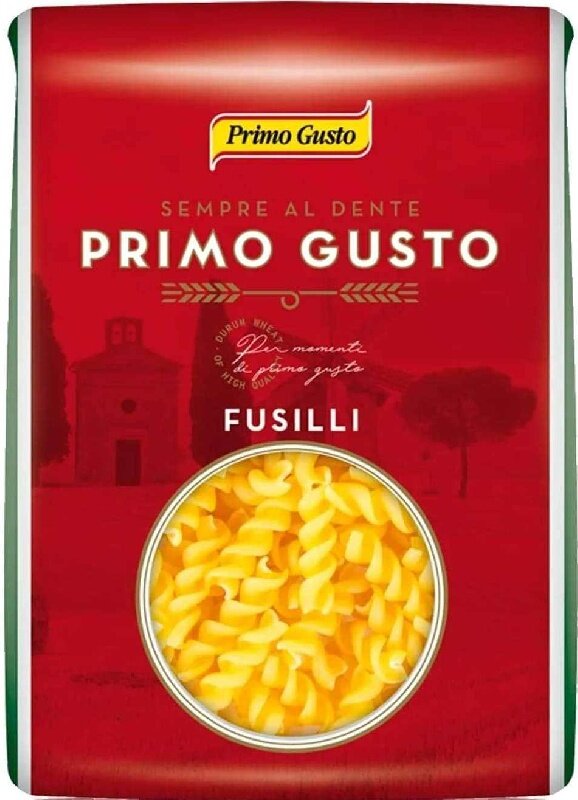 Паста PRIMO GUSTO Фусилли /пакет/ 500г
