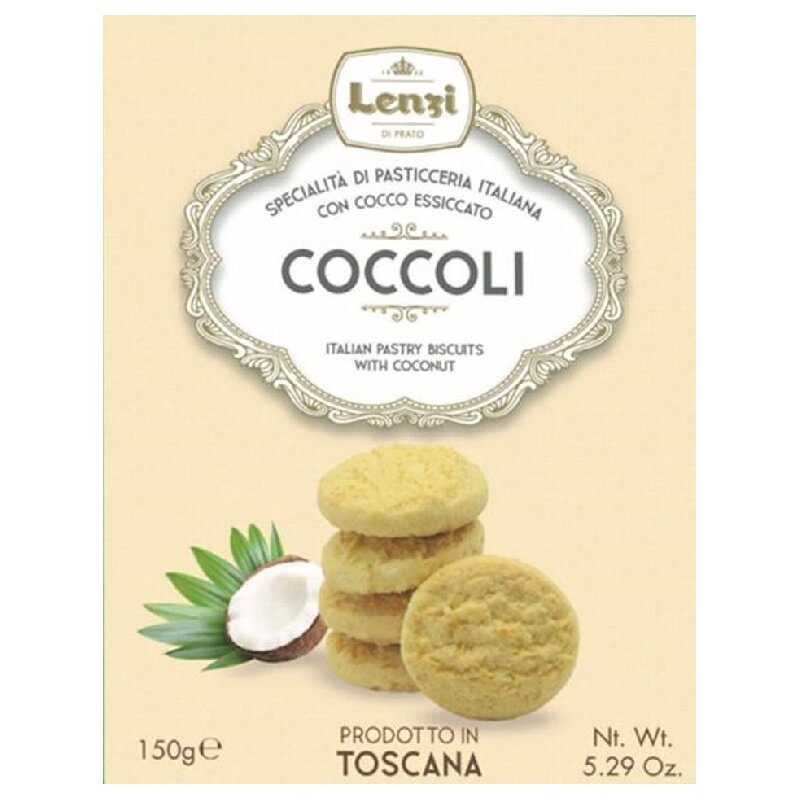 Печенье LENZI Coccoli сдобное Кокос /картон/ 150г