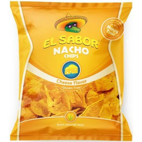 Чипсы EL SABOR NACHO кукурузные с сыром /пакет/ 100г