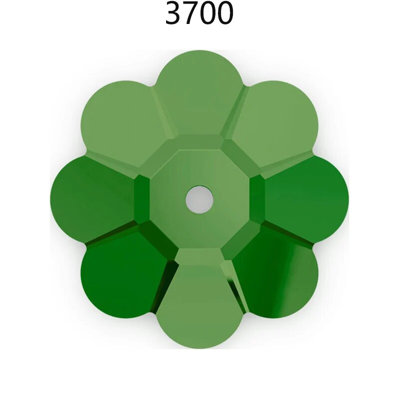 Сваровски 3700 Маргуерит Лохроуз пришивной кристалл Зеленый, 6mm (1 piece), Fern Green 291