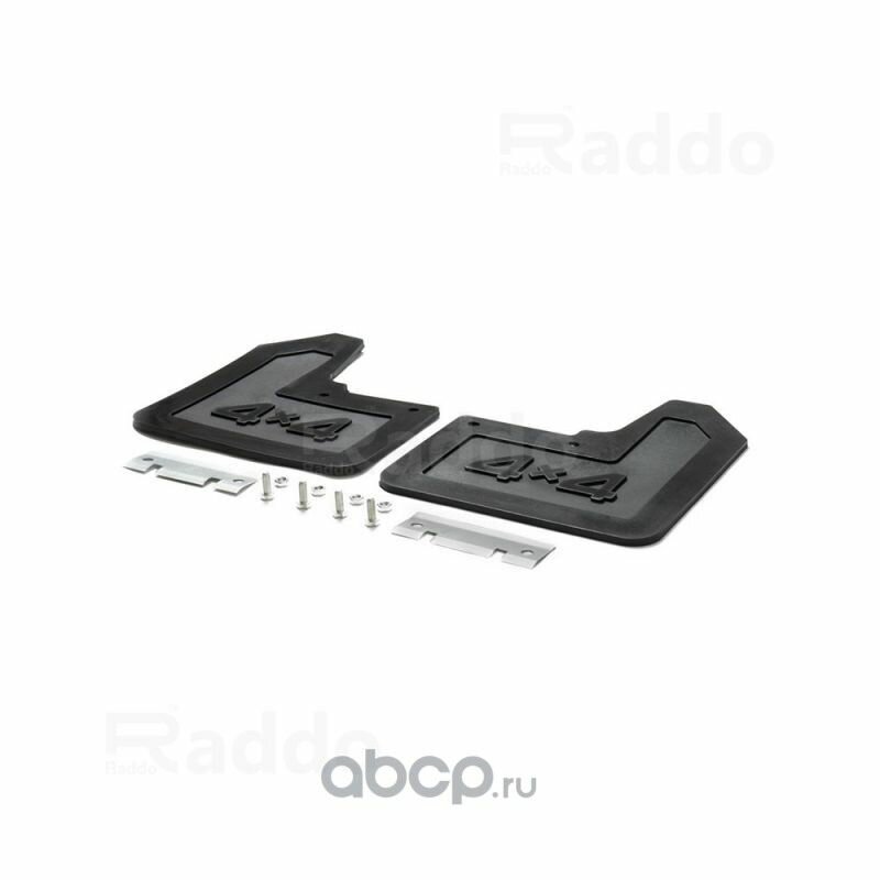 Брызговик ВАЗ-2121 передний рисунок 4х4 крепление+планка к-т.2шт в пакете