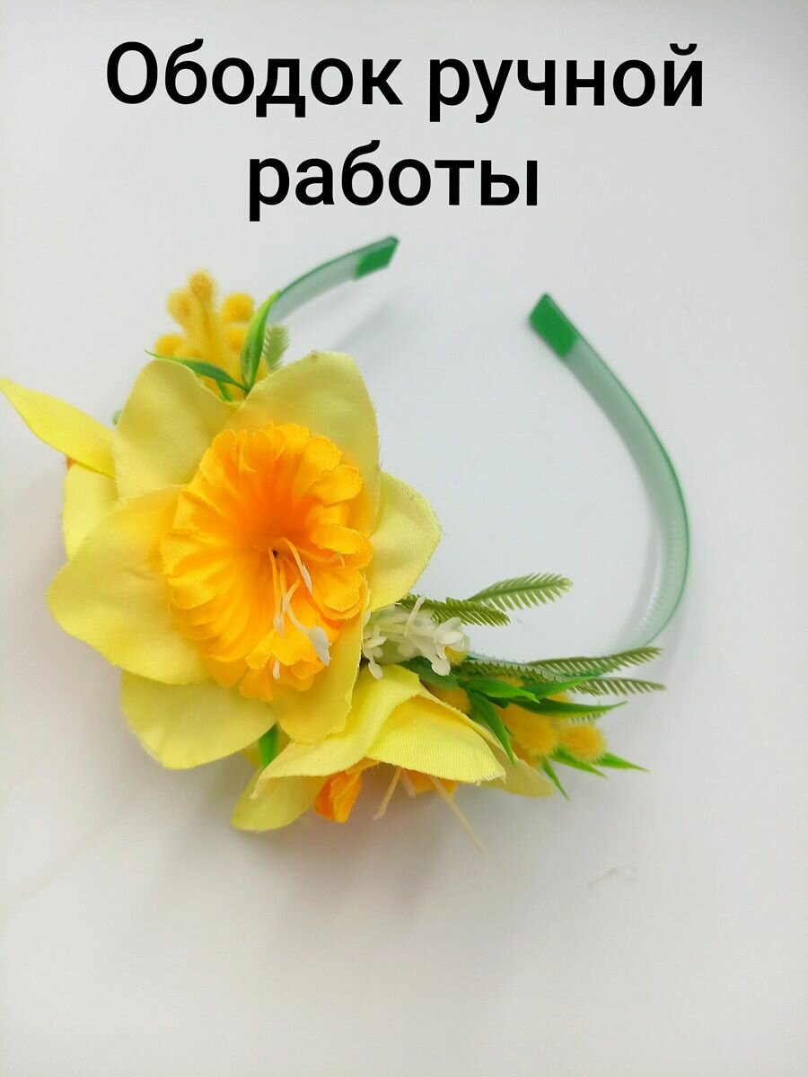 Ободок с цветами ; на фотосессию; в садик