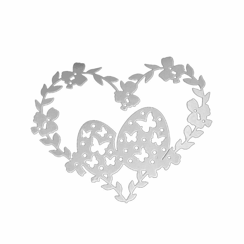 Пасхальное Сердце Яйца Металлические Режущие Штампы Трафарет Для Скрапбукинга DIY Альбом Гербовая Бумага
