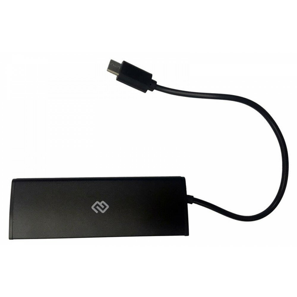 Разветвитель USB 3.1 Digma HUB-4U3.0-UC-G 4*USB 3.0, черный