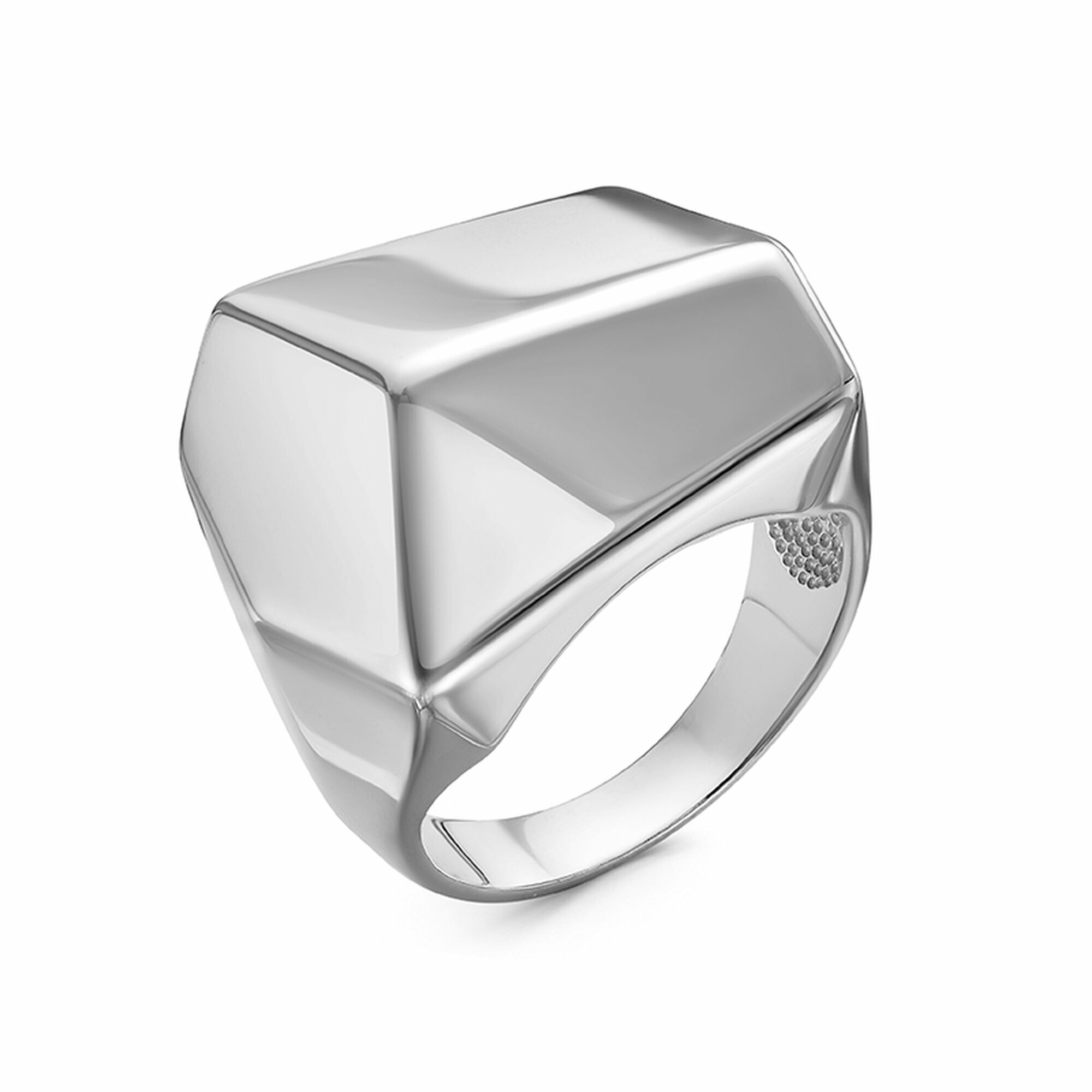 Кольцо, серебро, 925 проба, родирование