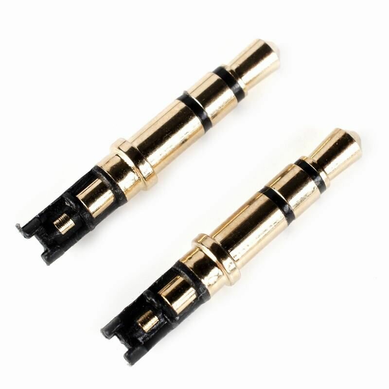 2 шт. 3,5 мм аудио штекер разъем 2 секции баланс штекер микрофона Разъем наушников