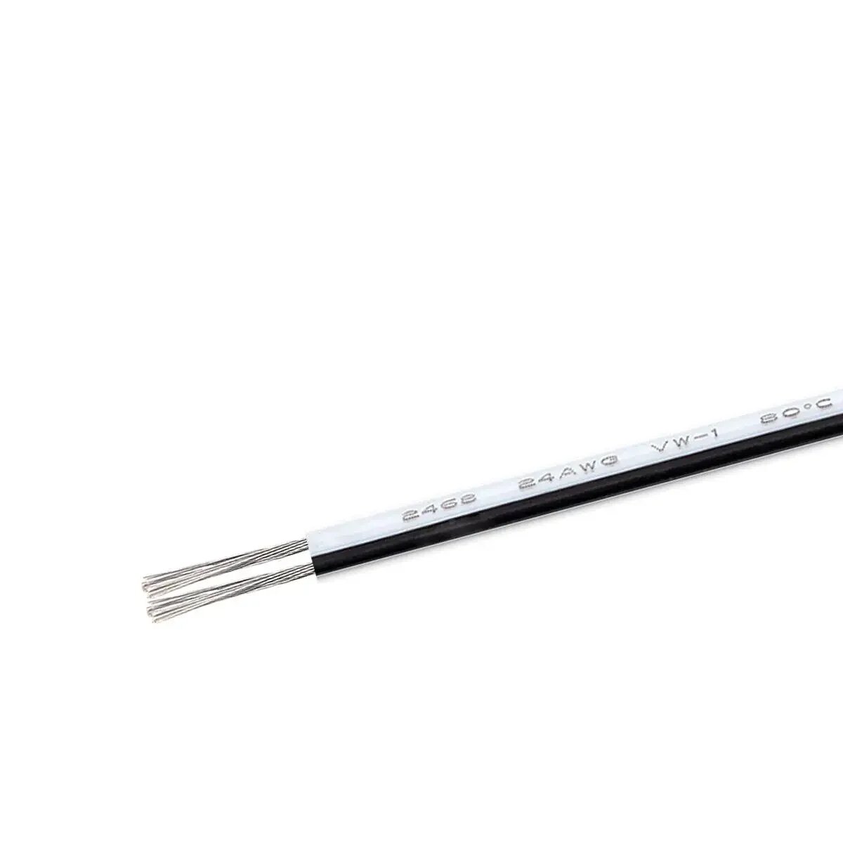 Электрические провода DelightFire 24AWG white-black color, 5m