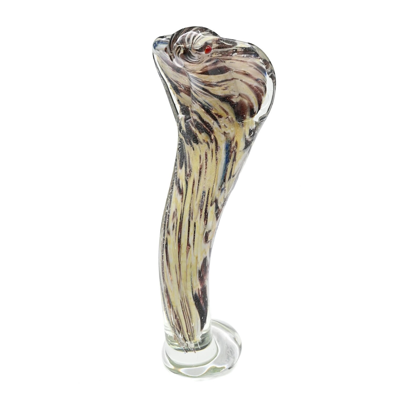 Змея Кобра из муранского стекла 100*120*300мм