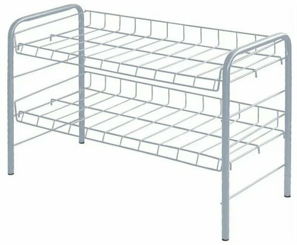 Этажерка для обуви ЭТ3 узк (440x660x280) 2полки Серый матовый