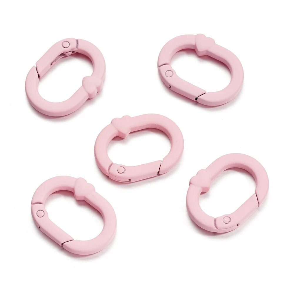 5 шт. Металлические овальные карабины YouYoungDifferent Pink