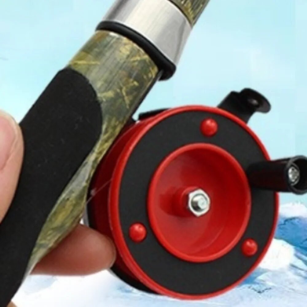 Зимняя удочка из стеклопластика Black 50/60см ice Fishing reel