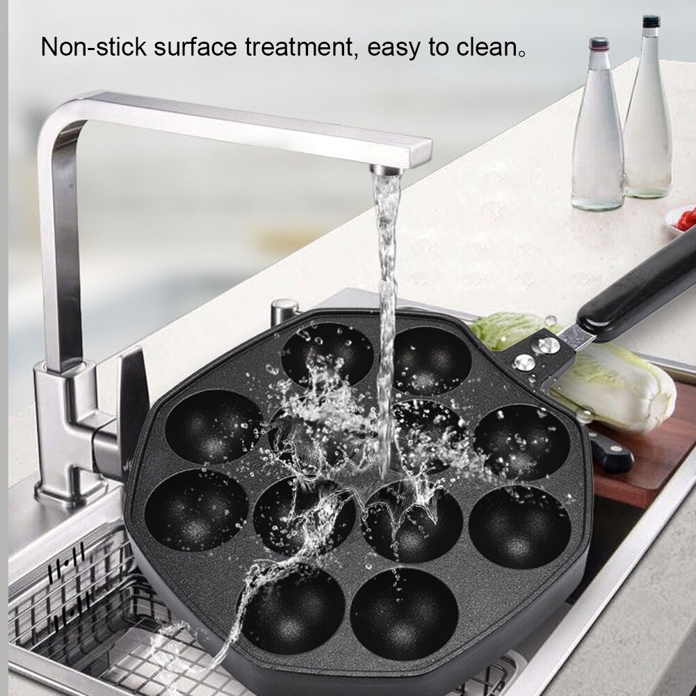 Алюминиевая сковорода такояки с 12 полостями, шарики осьминога, слоеные яйца, форма для выпечки, инструменты для домашней кулинарии