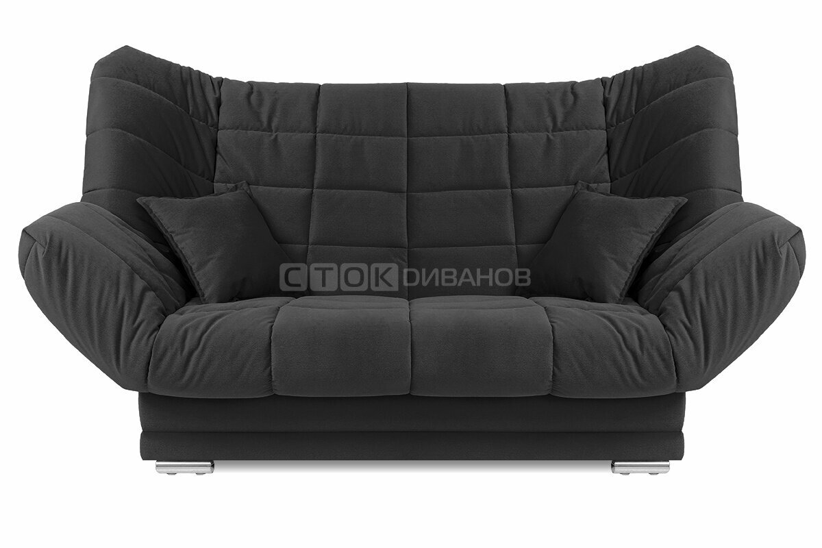Диван Сток Диванов Марко Stone графитовый, механизм клик-кляк, съёмный чехол