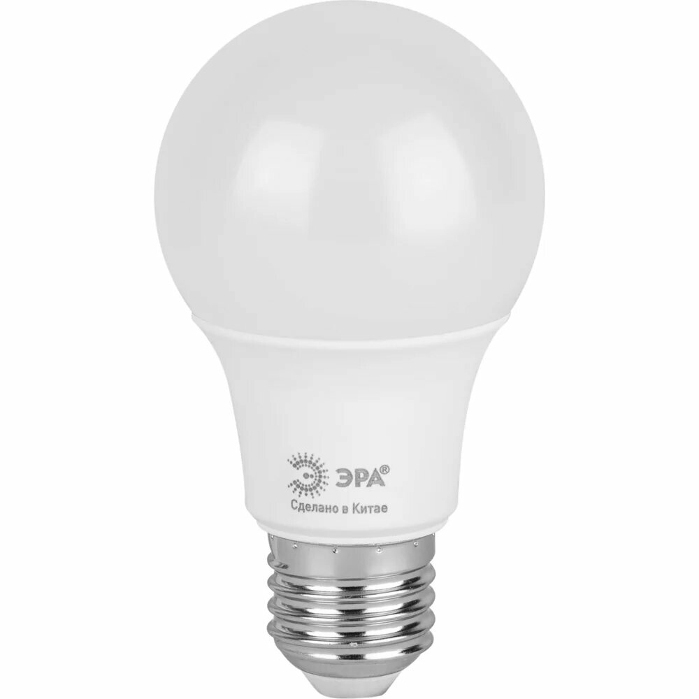 Светодиодная лампа ЭРА LED A60-10W-840-E27 R диод, груша, 10Вт, нейтральный свет,