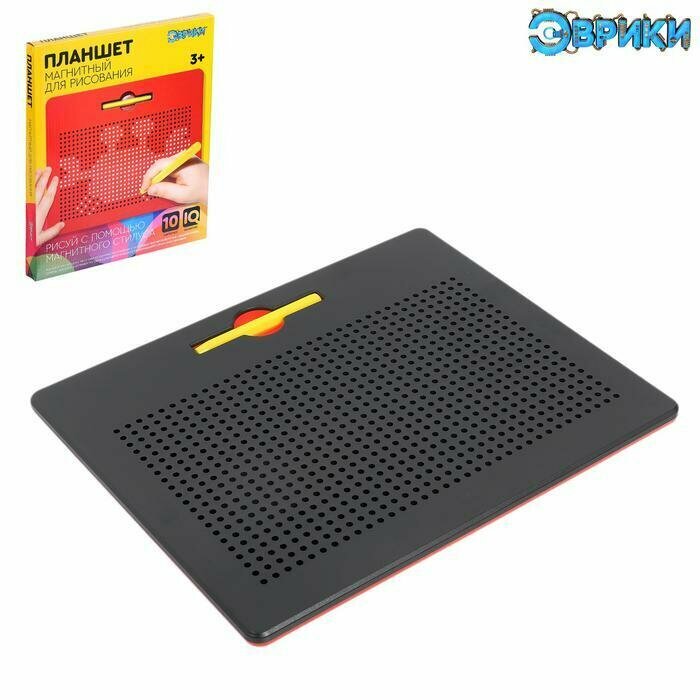 Планшет обучающий Магнитное рисование , большой, 714 шариков, 10 карточек, цвет чёрный