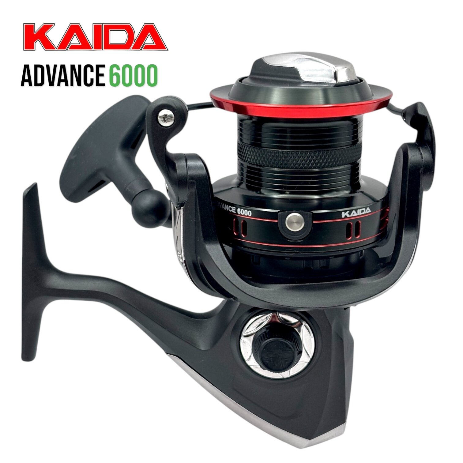 Катушка рыболовная Kaida Advance 6000 6 подшипников карповая / на фидер, фидерная, карпа, сазана подарок рыбаку