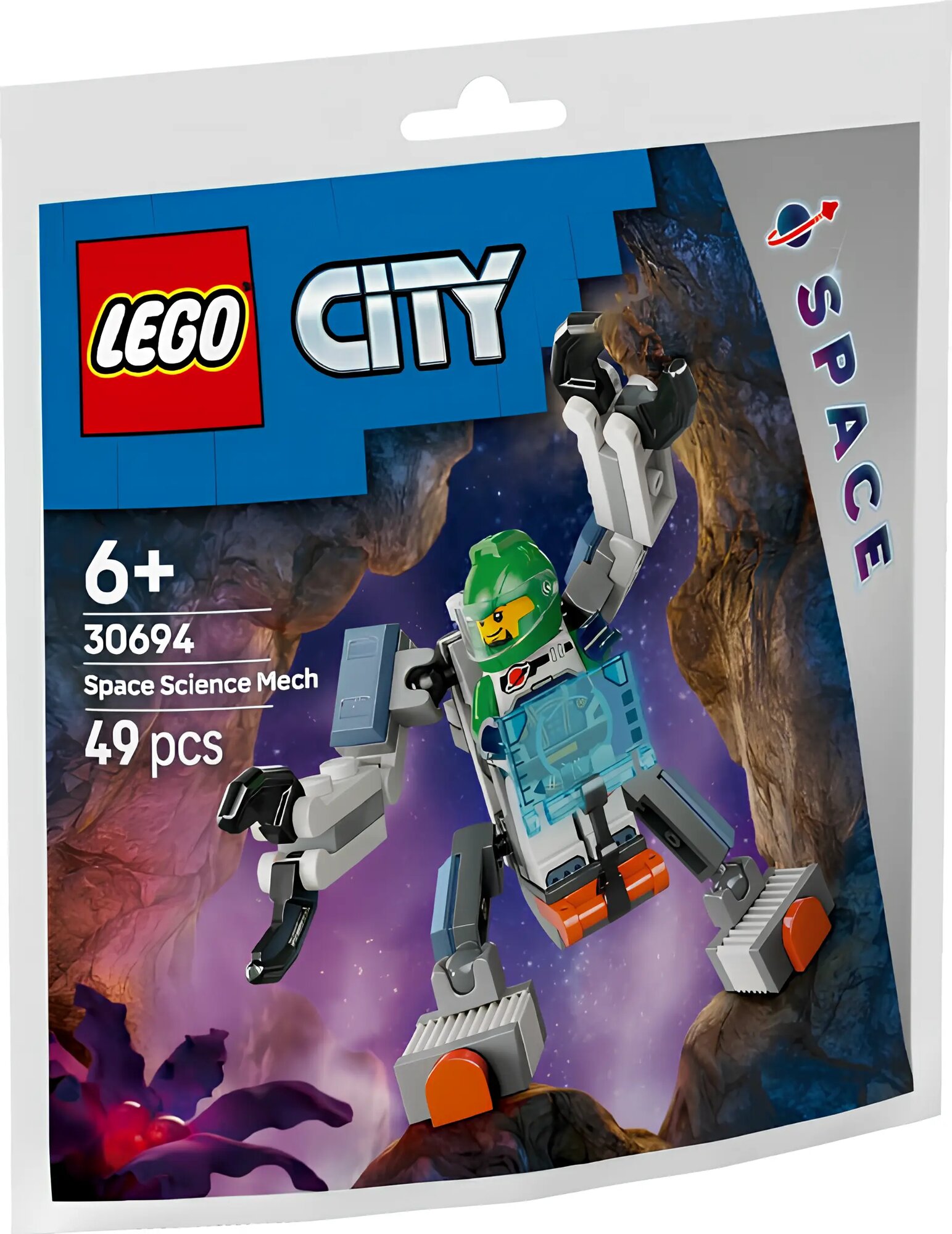 Конструктор LEGO City 30694 Космический научный робот ( Бумажный полибег )