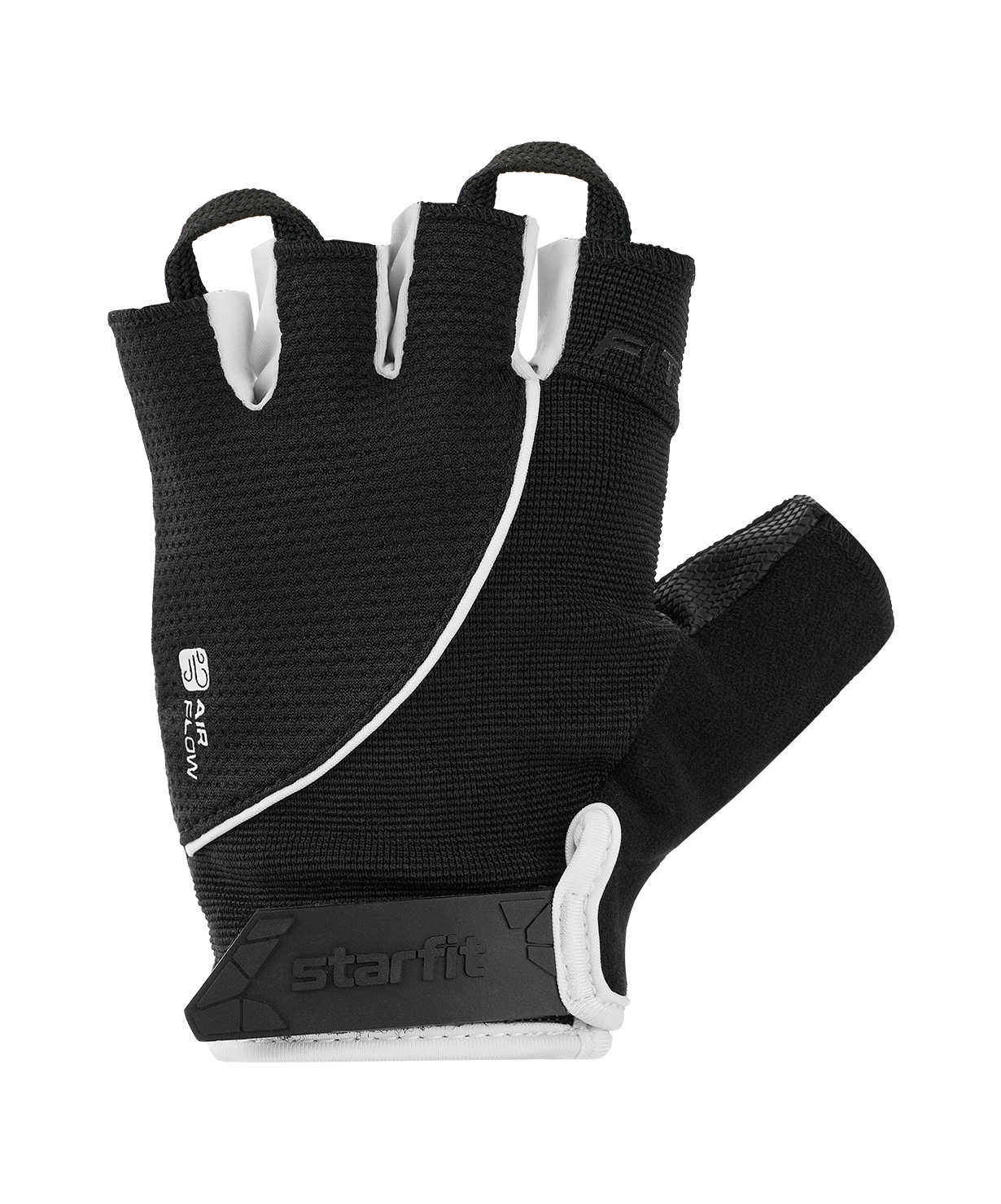 Перчатки для фитнеса Starfit Wg-202, черный/белый размер S