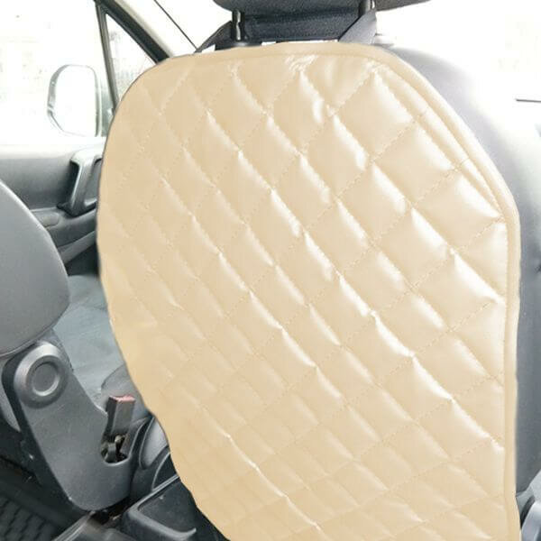 Защитная накидка на спинку переднего сидения Lux Cover FrontSeat Stitch, Аксессуар, цвет бежевый