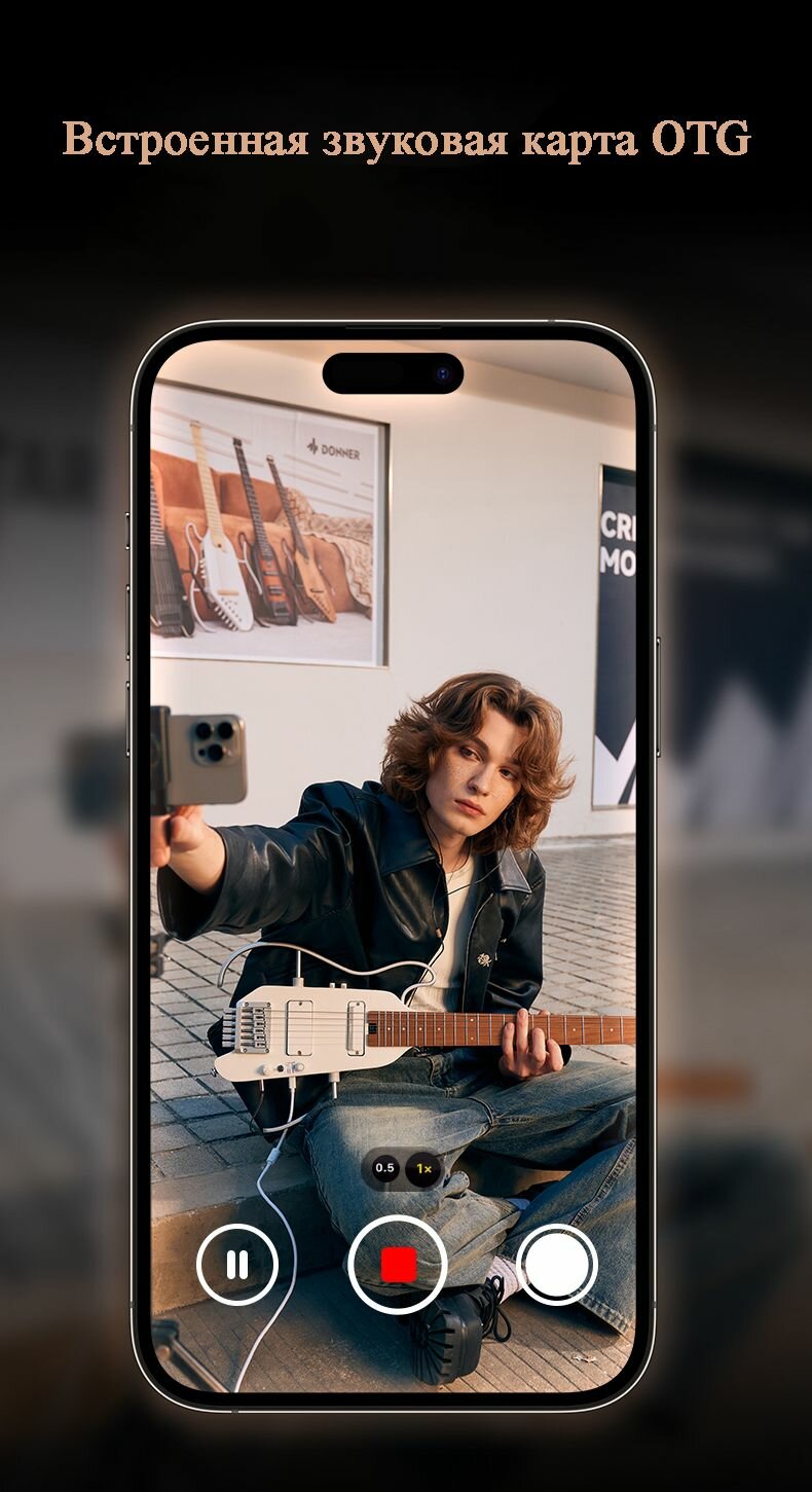 Электрогитара Donner HUSH-X PRO — фото 1