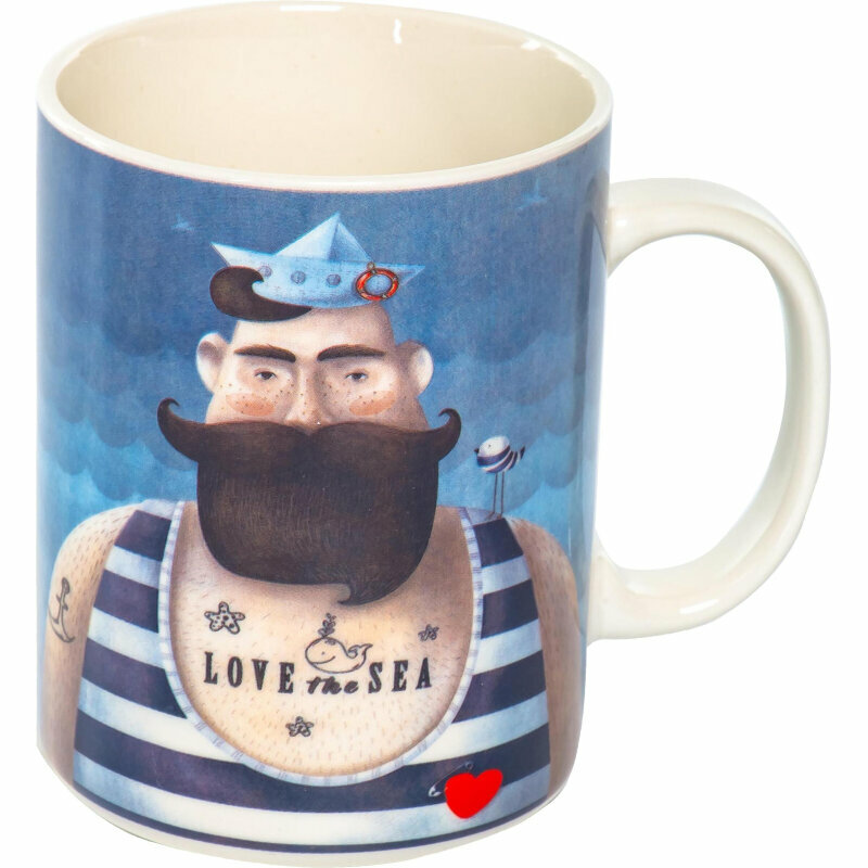 Кружка 510мл Love Sea, NEW BONE CHINA, подар. уп, 133-08065, 2210423
