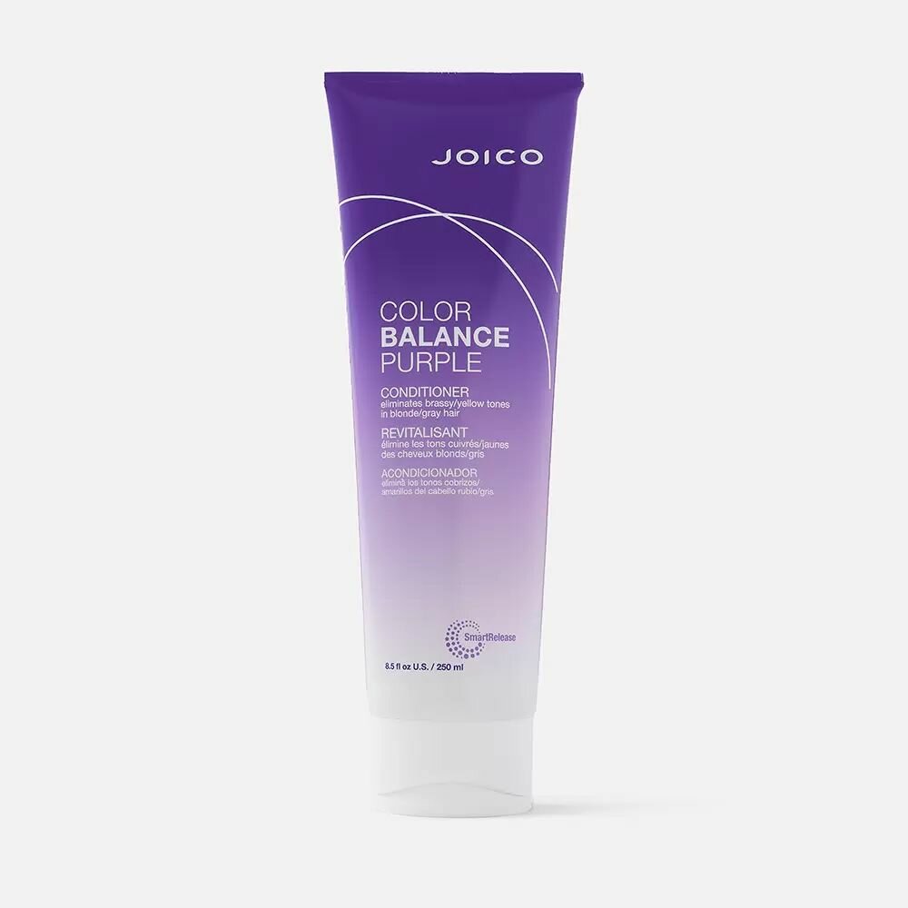 Joico Color Balance Purple Conditioner Кондиционер для устранения медного/желтого оттенка на светлых/седых волосах, 300 мл.