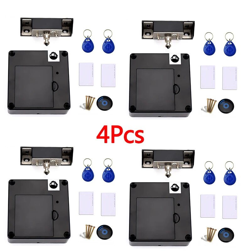 Электронный замок для шкафа RFID 4Pcs