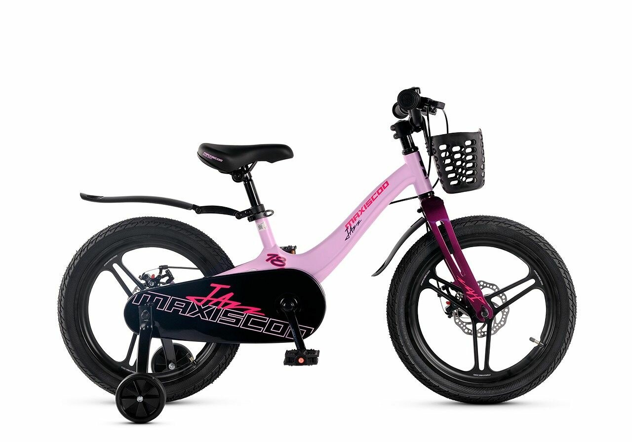 Велосипед детский Maxiscoo Jazz Pro 18 (2025), рама магниевый сплав, цвет Лавандовый Матовый