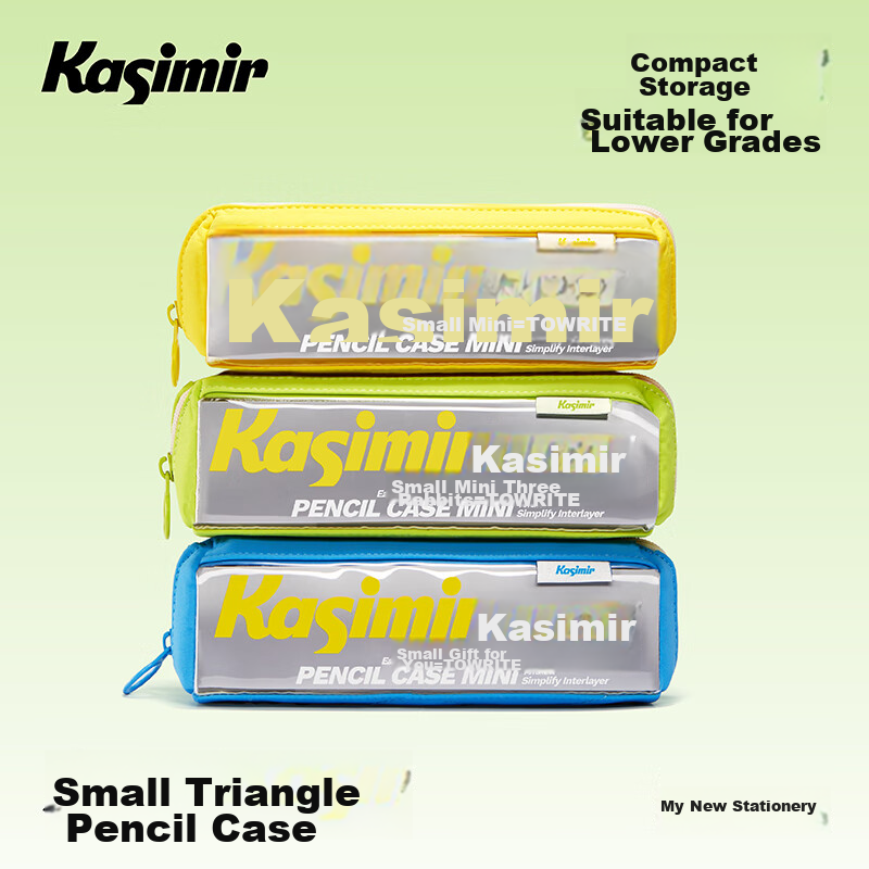 Kasimil Pencil Case, Stylish Ins Style, Niche Design for Primary School Students, Non-Collision Style, Japanese-Style, for First, Second, And Third Grade, Boys And Girls, Stationery Box, 2024 New Model, Transparent Simple Large Capacity Pencil Case